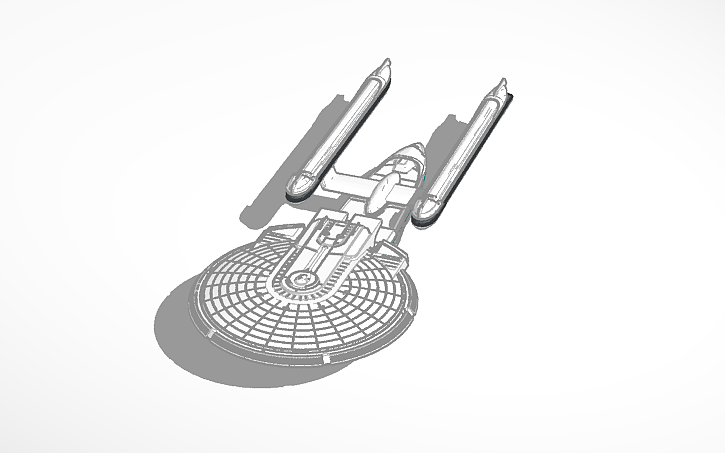3D design Excelsior (Star Trek) - Tinkercad