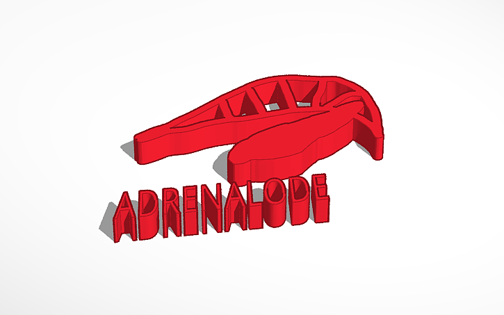 3D design Adrenalode logo - Tinkercad