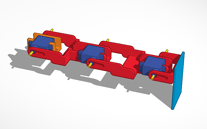 3D design SG90 Robot Arm RFID Reader - Tinkercad
