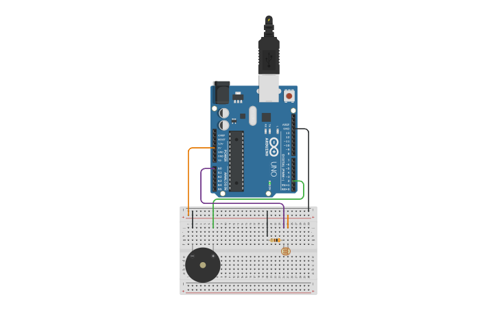 Circuit Design Photoresistor Tinkercad