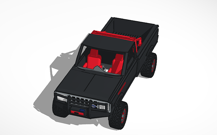 3D design 1987 Ford Ranger with 5.9L CUMMINS - Tinkercad