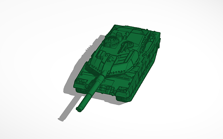 3D design Leopard 2A6 🇩🇪 | Tinkercad
