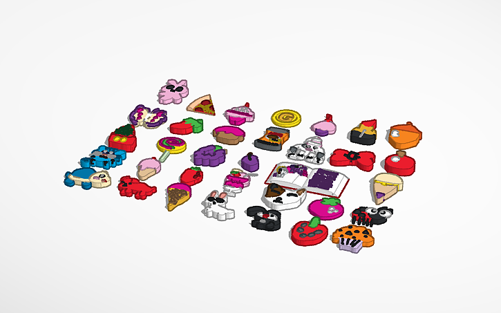 3D design croc charm decorations - Tinkercad