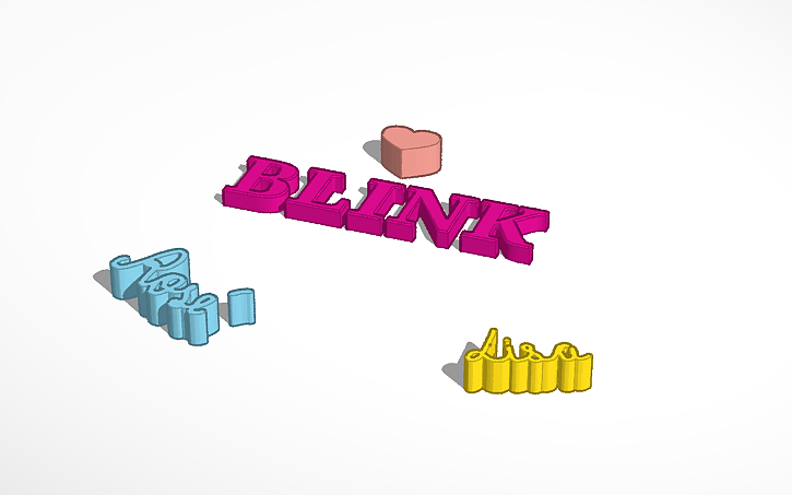 3D design BLINK - Tinkercad