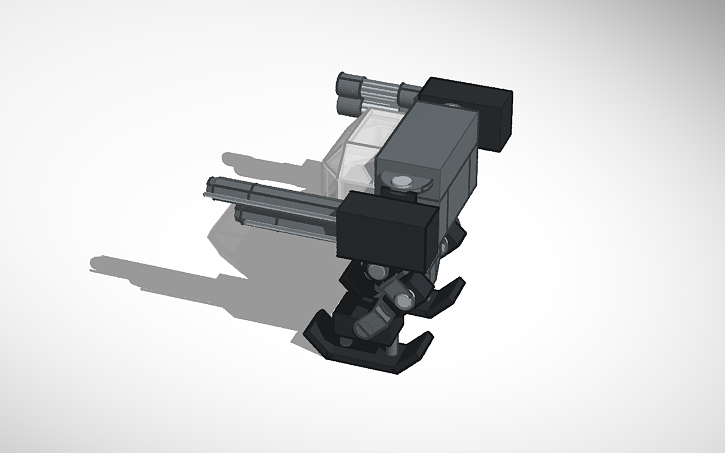 3D design Titan Thunder Mech - Tinkercad