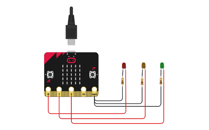 Circuit design PROJETO SEMANA 3 - CURSO | Tinkercad