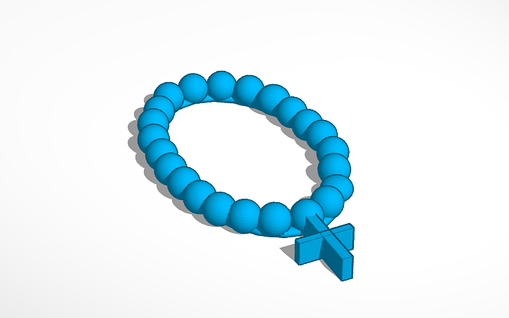 3D design Rosary - Tinkercad