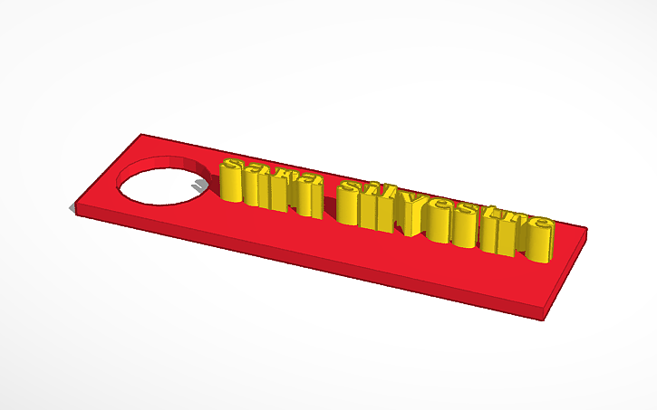 3D design porta chaves | Tinkercad