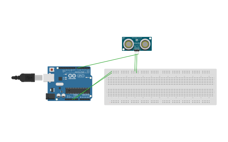 Circuit Design Ping Sensor Tinkercad