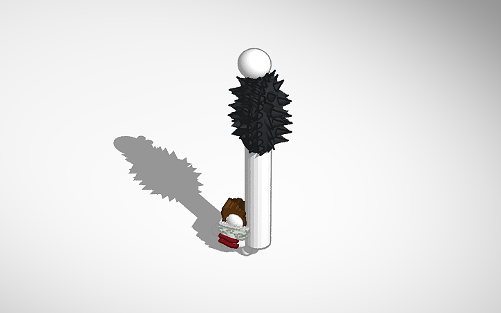 3D design piercing clothesline 2nd animation - Tinkercad