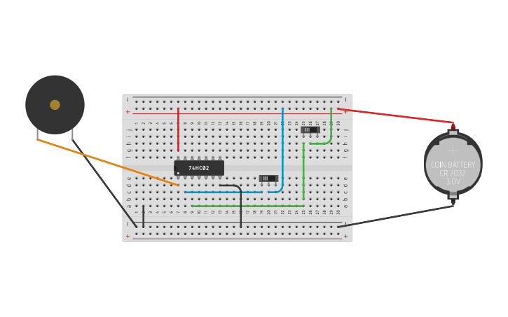 Circuit design 7402 | Tinkercad