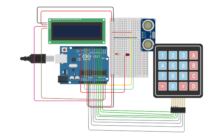 Circuit design Control System example2 - Tinkercad