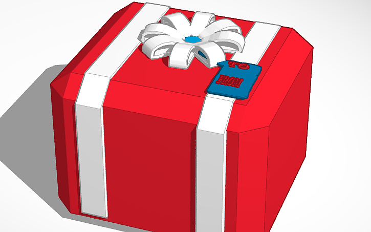 3D design christmas present | Tinkercad