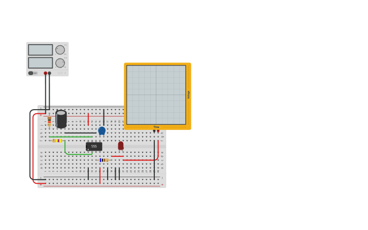 Circuit design 555 chip blinking led - Tinkercad Circuit design 555 chip blinking led - Tinkercad
