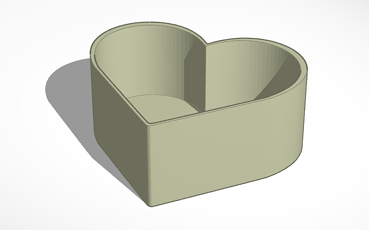 3d Design Caja Corazon Tinkercad
