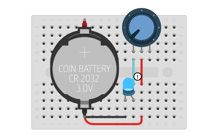 Circuit design LED Dimmer - Tinkercad
