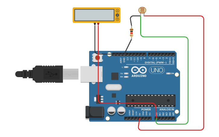 Circuit design Prática 4- Tarefa 6 | Tinkercad