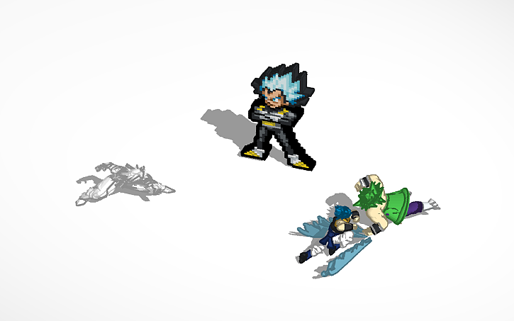 3D design Dbz+Pokemon - Tinkercad