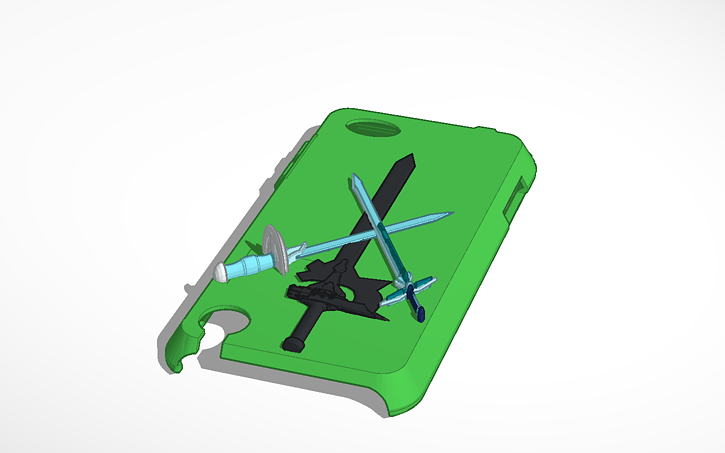 3D design Sword Art Online case ipod 5 | Tinkercad