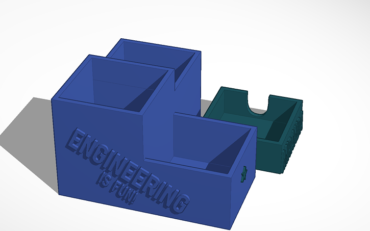 3D design Pencil Holder - Tinkercad