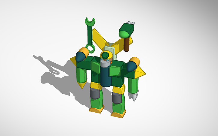 3D design robo construção - Tinkercad