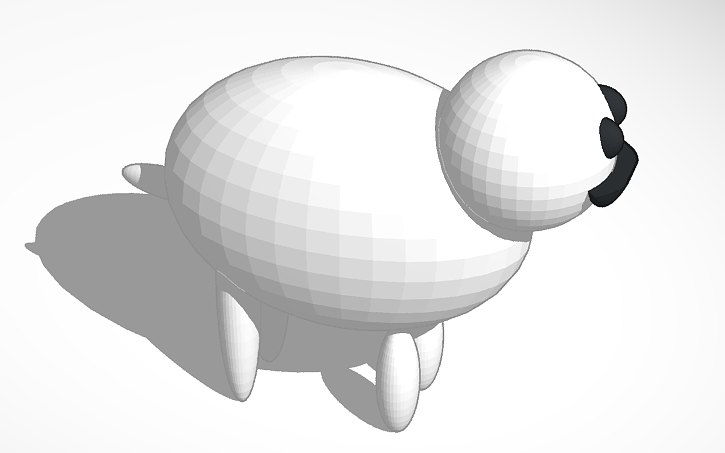 3D design Giant flying sheep - Tinkercad