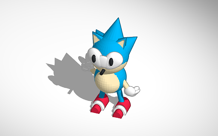 3D design Sonic The Hedgehog (Junio) | Tinkercad
