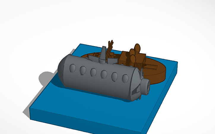 3D design Typhoon Submarine - Tinkercad