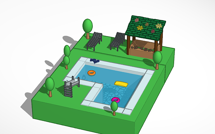 3D design pool - Tinkercad