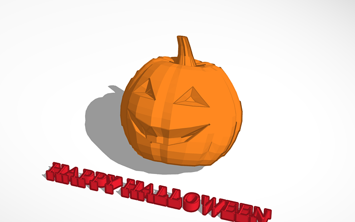 3D design Happy Halloween - Tinkercad