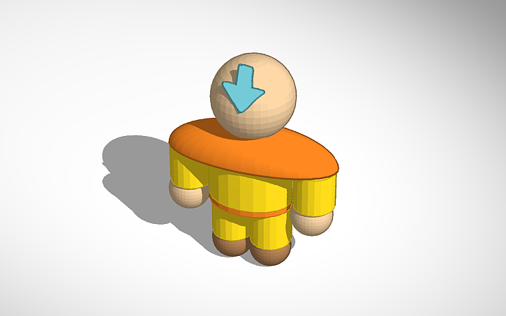 3D design Avatar Aang - Tinkercad