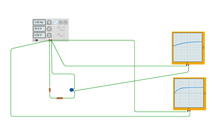 Circuit design Circuito RLC - Tinkercad
