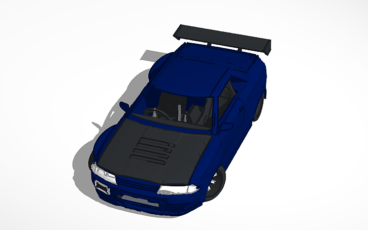 3D design Nissan Skyline GTR R32 Drift Build - Tinkercad