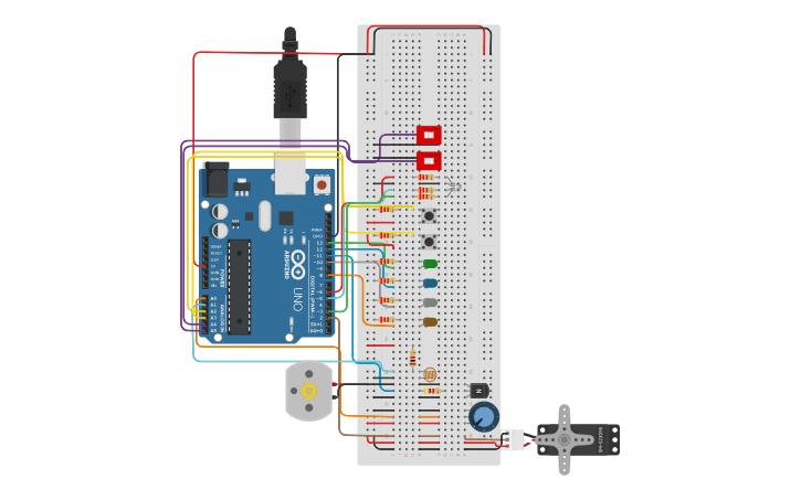 Circuit design Proyecto arduino | Tinkercad
