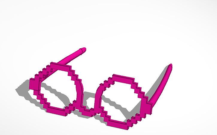 3D design Minecraft Party Glasses - Tinkercad