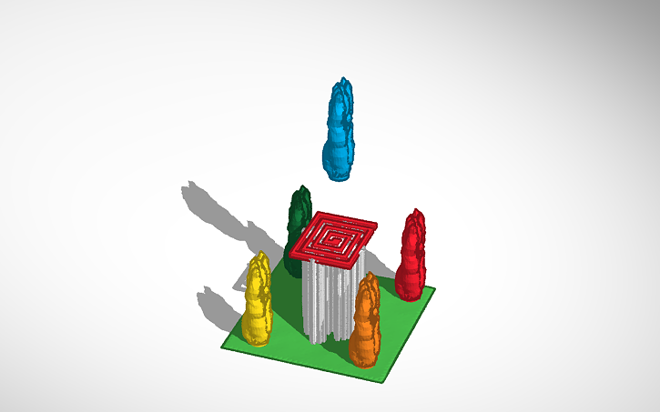 3D design Pillars of magic | Tinkercad