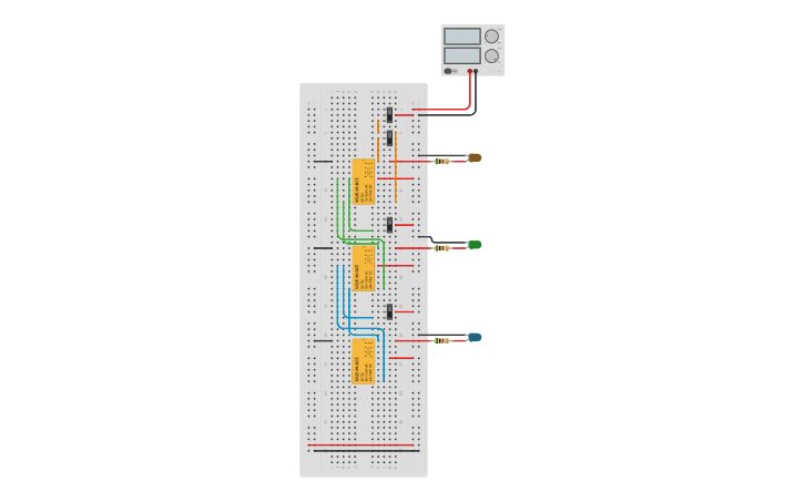 Circuit Design Circuito En Cascada Tinkercad