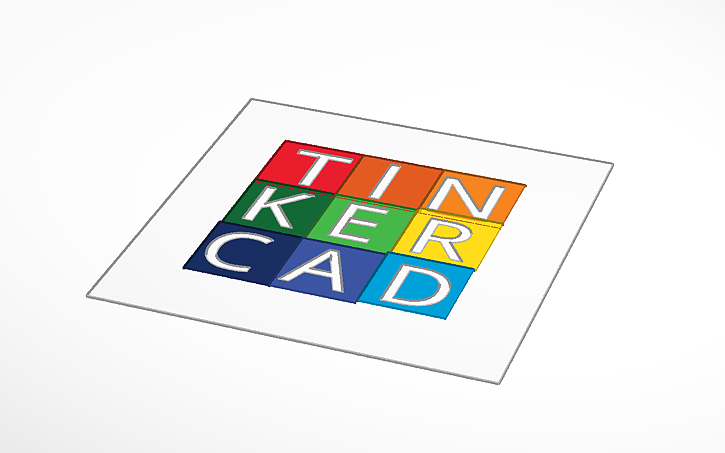3D design tinkercad logo - Tinkercad