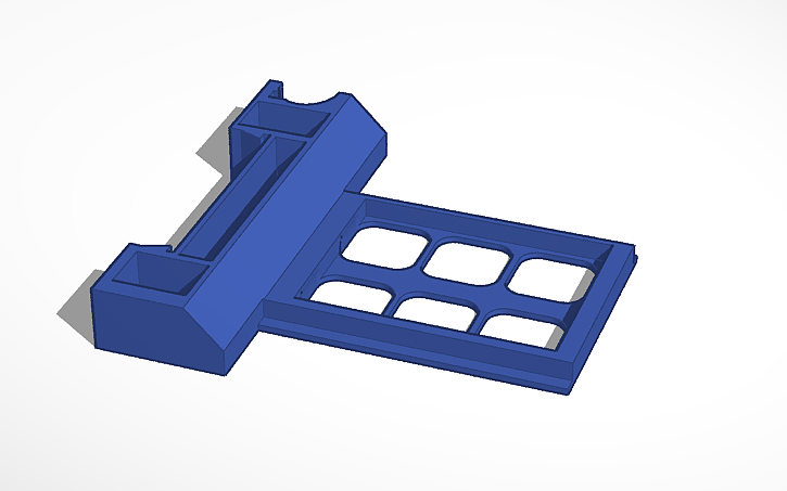 3D design 90°Hutschiene - Tinkercad