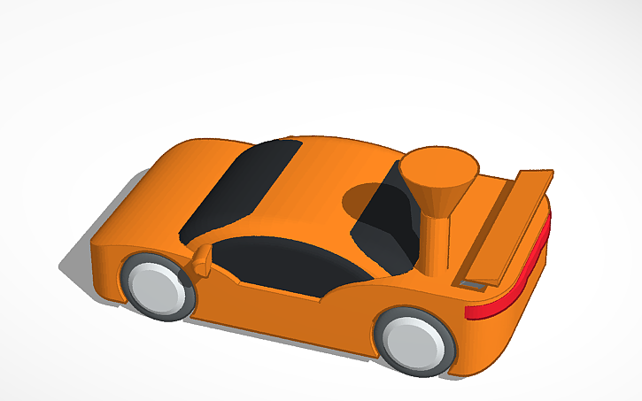 3D design Copy of SPORTS CAR - Tinkercad