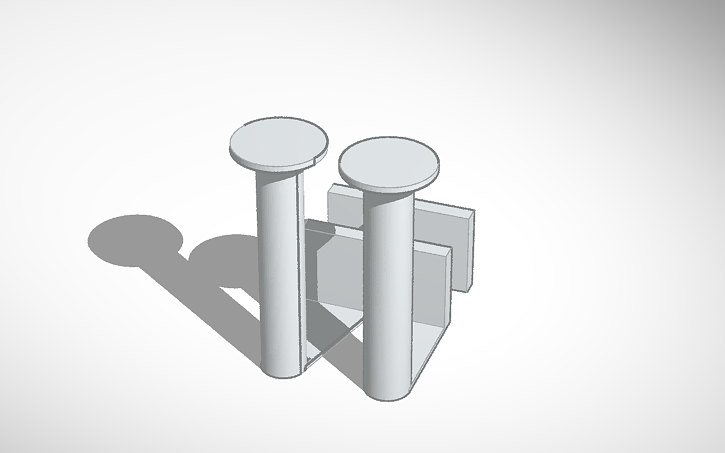 3D design Towel Holder - Tinkercad