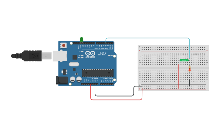 Circuit design tilt sensor - Tinkercad