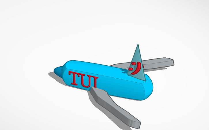 3D design Tui Airways 737-200 - Tinkercad