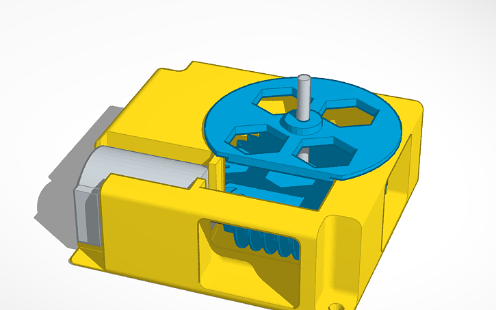 3D design Carousel Worm Drive Gearbox - Tinkercad