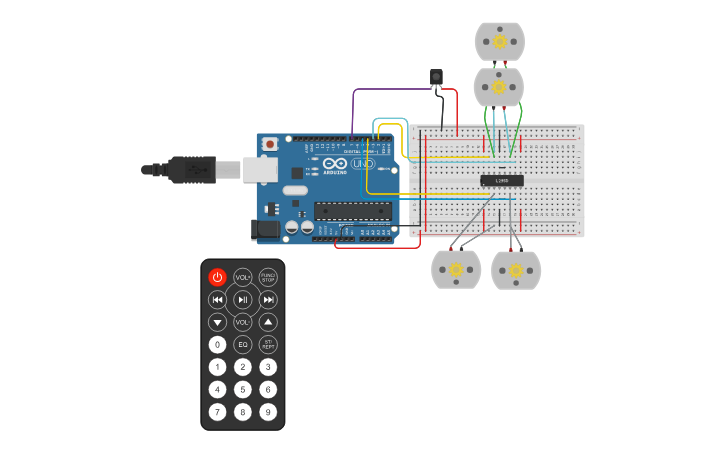 Circuit design Sweeper Circuit - Tinkercad