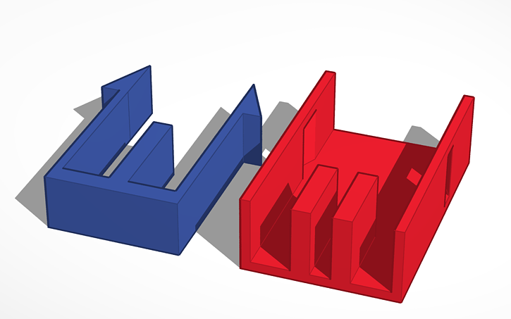 3D design ganci per prova - Tinkercad