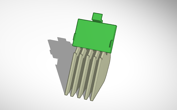 3D design 1.75" clipper - Tinkercad