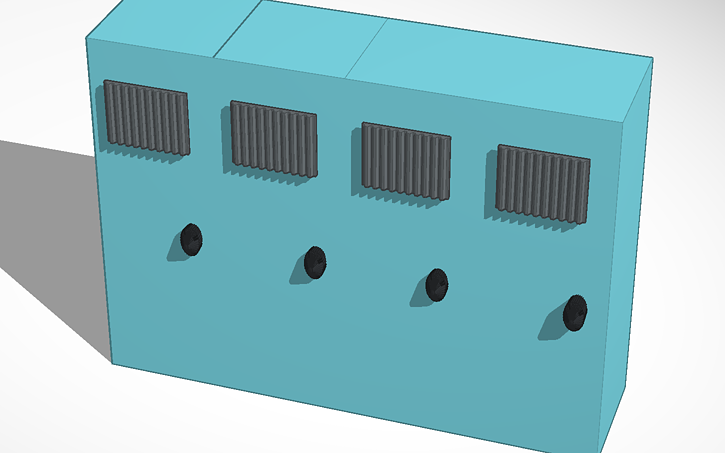 3D design school lockers - Tinkercad