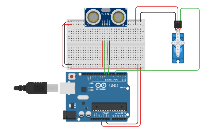 Circuit design Hand Sanitizer - Tinkercad