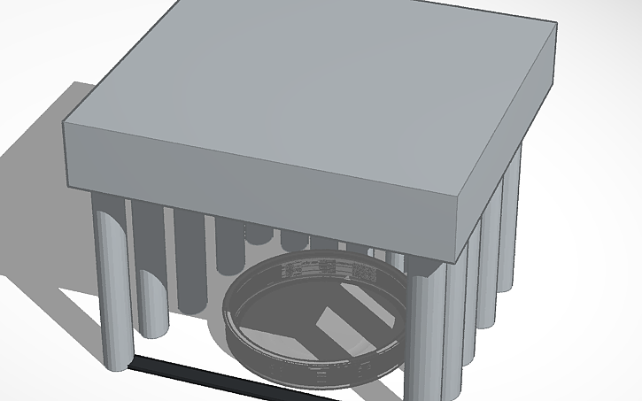 3D design simple trap - Tinkercad